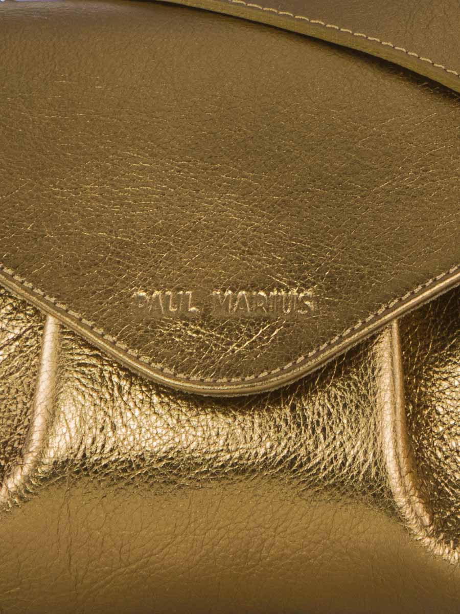 Suzon M Bronze - sac bandoulière cuir doré pour femme | PAUL MARIUS