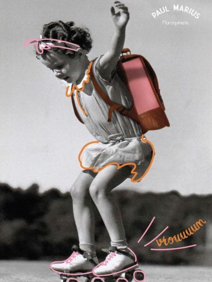 LeCartable d'écolier Rose - cartable scolaire Rose | PAUL MARIUS